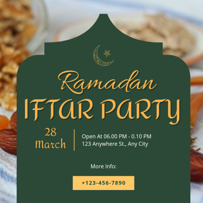 Ramadan Aftar Party Template | PosterMyWall
