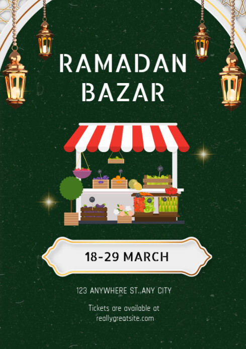 Copy of Ramadan Bazar Ad Template Design | PosterMyWall