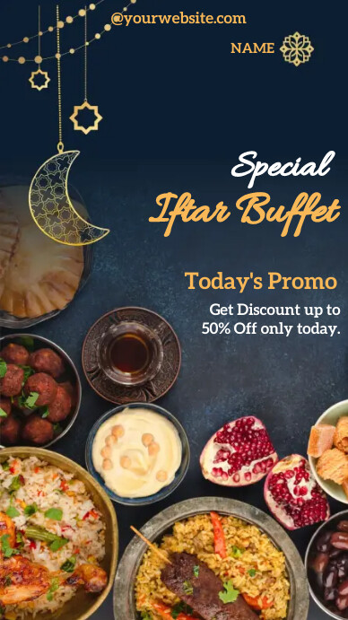 Ramadan buffet promo discount flyer Template | PosterMyWall