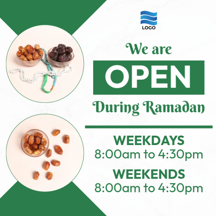 ramadan business hours, ramadan office hours Template | PosterMyWall