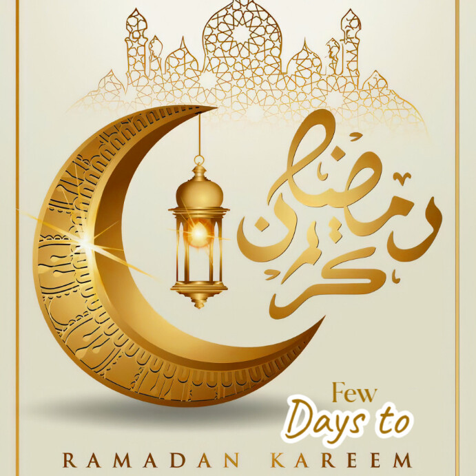 Ramadan countdown design instagram post Template | PosterMyWall