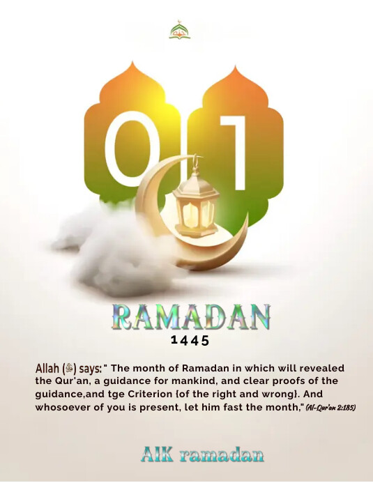 Ramadan day 1 Template | PosterMyWall