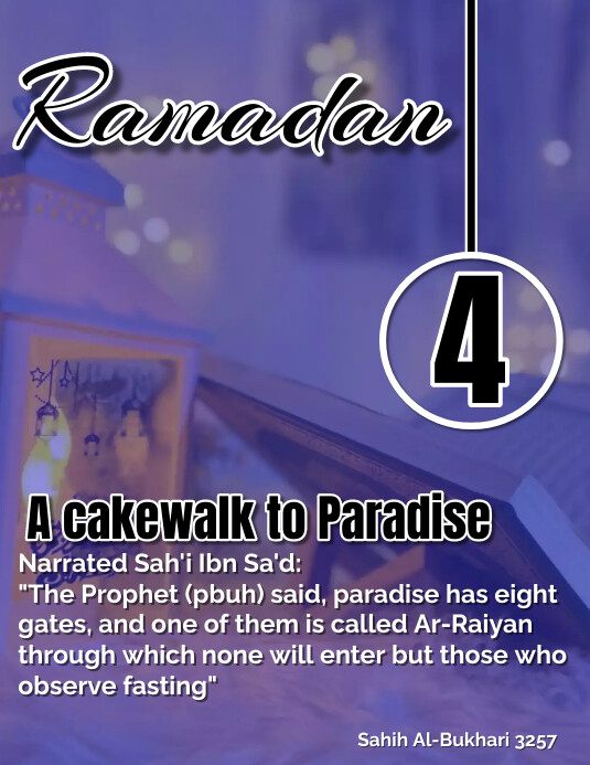 Ramadan day four Template | PosterMyWall