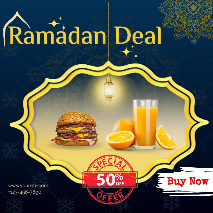 Ramadan Deal Post Instagram Template | PosterMyWall