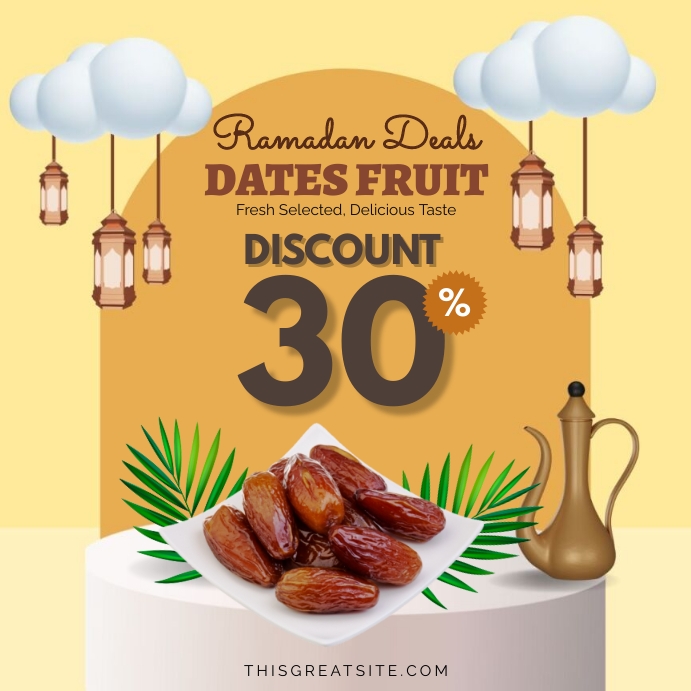 Ramadan Deals Promo Template | PosterMyWall