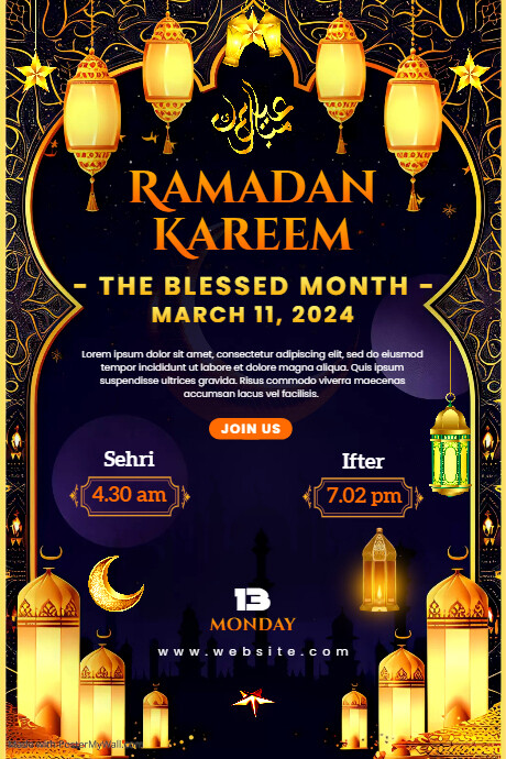 Ramadan Template | PosterMyWall