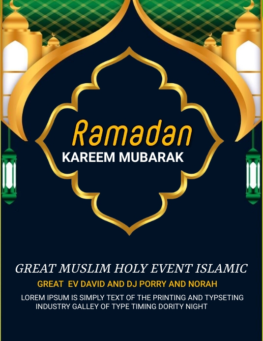ramadan event FLYER Template | PosterMyWall