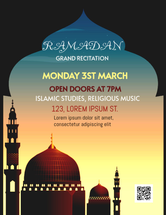 Ramadan flyer Template | PosterMyWall