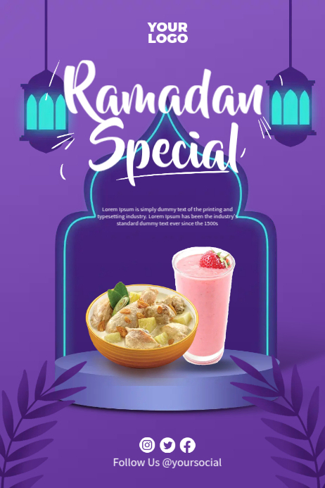 Ramadan Food Ads Template | PosterMyWall