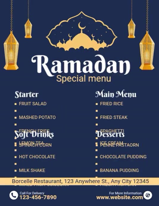 Ramadan Food Ads Templat | PosterMyWall