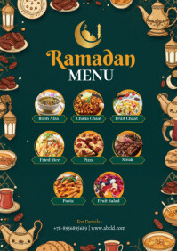 Ramadan Food Menu Template | PosterMyWall