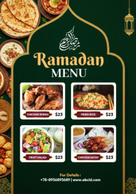 Ramadan Food Menu Template | PosterMyWall