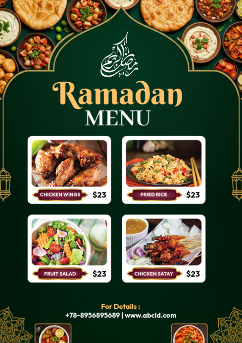 Copy of Ramadan Food Menu | PosterMyWall