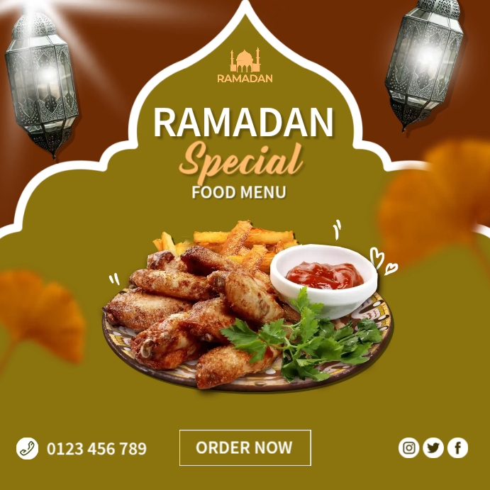 Ramadan Food Menu Template | PosterMyWall