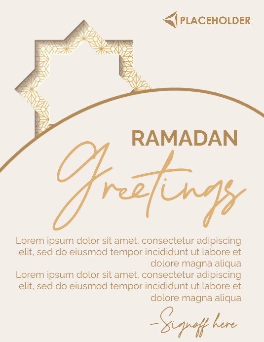 Ramadan Greetings Template | PosterMyWall