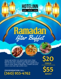 Ramadan Iftar Buffet Ad Idea Flyer Template | PosterMyWall