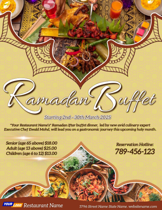 Plantilla de Ramadan Iftar Buffet Offer Flyer | PosterMyWall