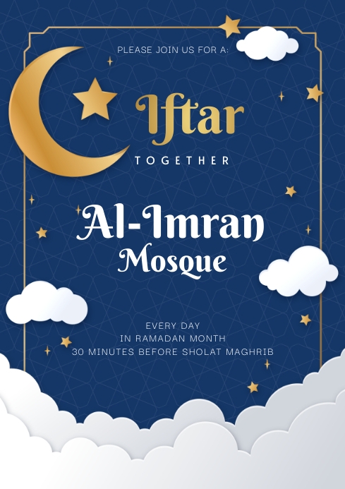 ramadan iftar Template | PosterMyWall