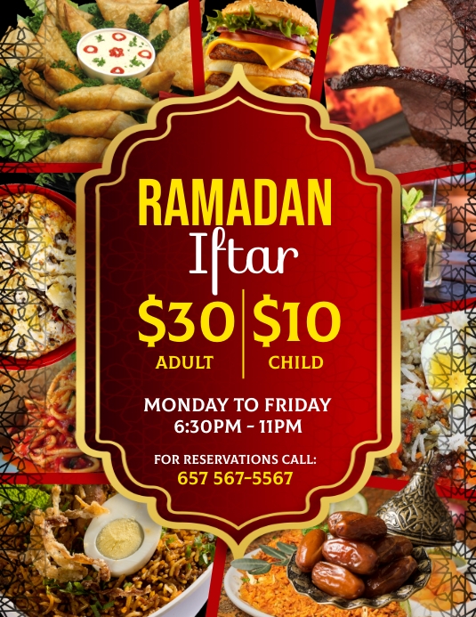 ramadan iftar Template | PosterMyWall