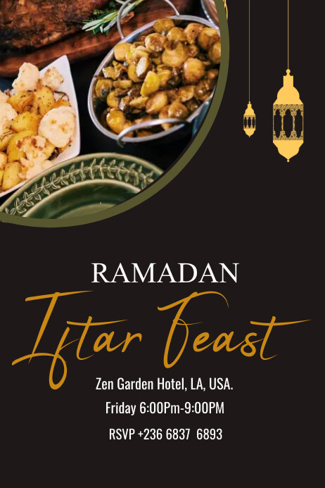 Ramadan iftar feast Template | PosterMyWall