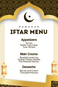 iftar menu Template | PosterMyWall