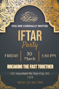 Iftar Party Banner Design Template | PosterMyWall