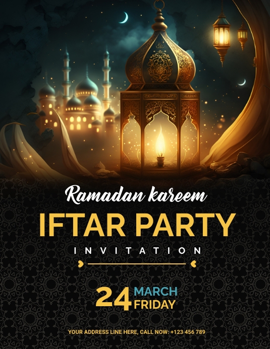 Ramadan ifter party Template | PosterMyWall