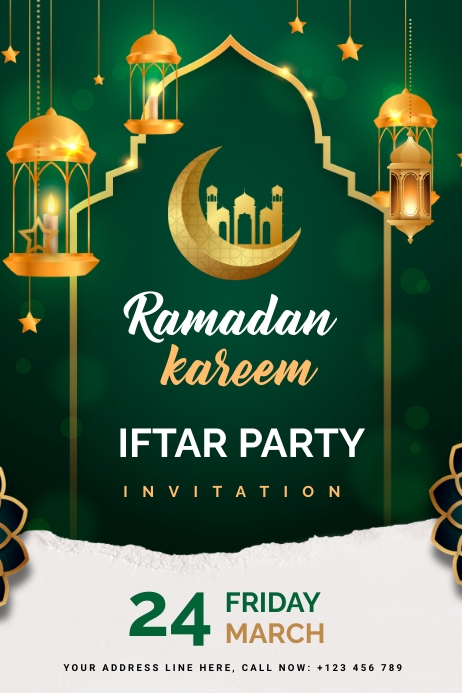 Plantilla de Fiesta de Ramadán Ifter | PosterMyWall