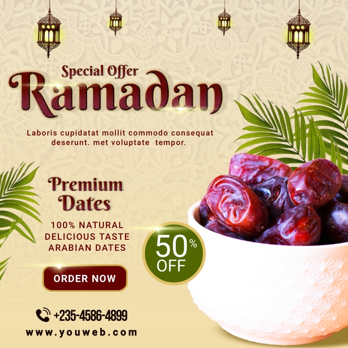Ramadan instagram post design Template | PosterMyWall