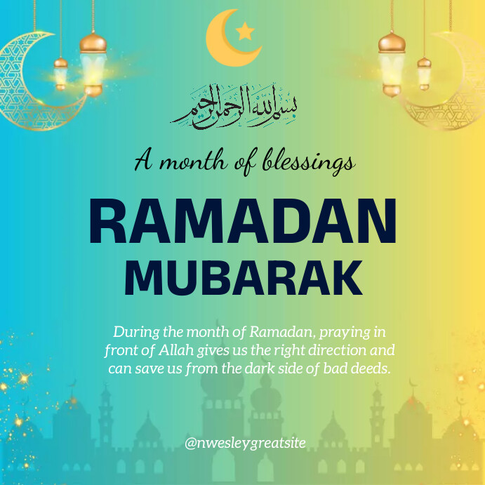Ramadan Instagram Post Template | PosterMyWall