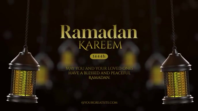 Ramadan Kareem Animation Template | PosterMyWall