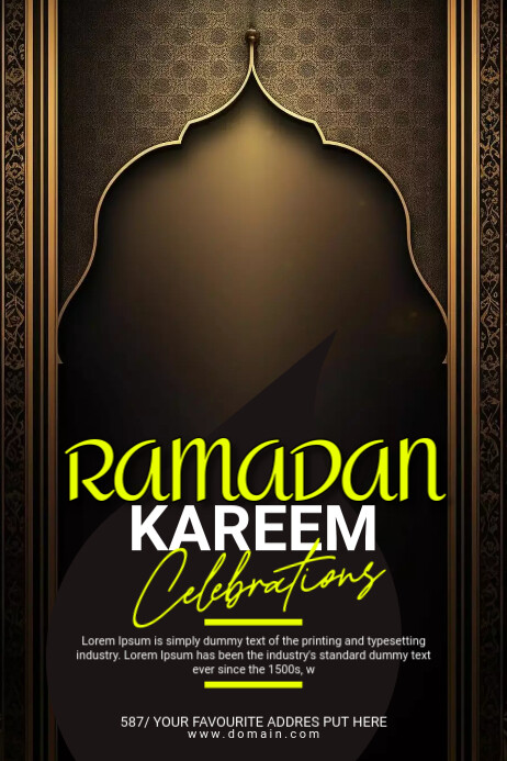 Ramadan Kareem Flyer Template | PosterMyWall