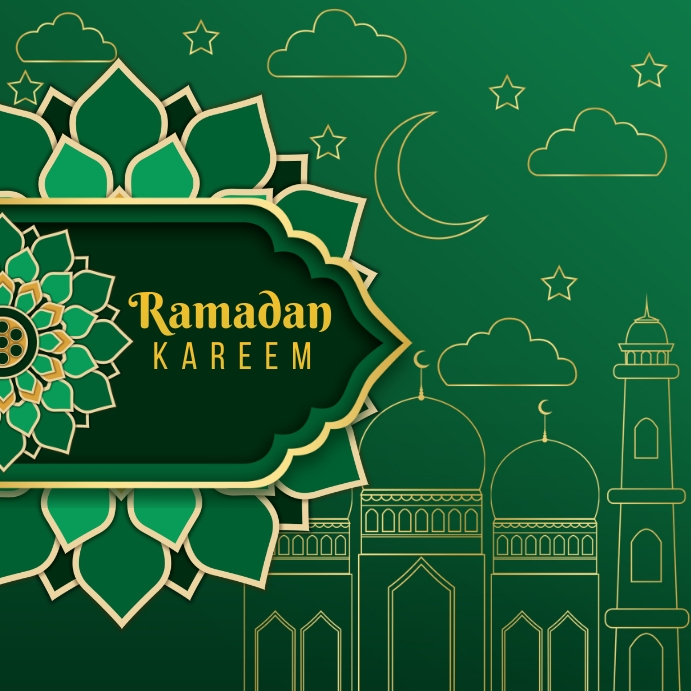 Modèle Carte de Voeux Ramadan Kareem | PosterMyWall