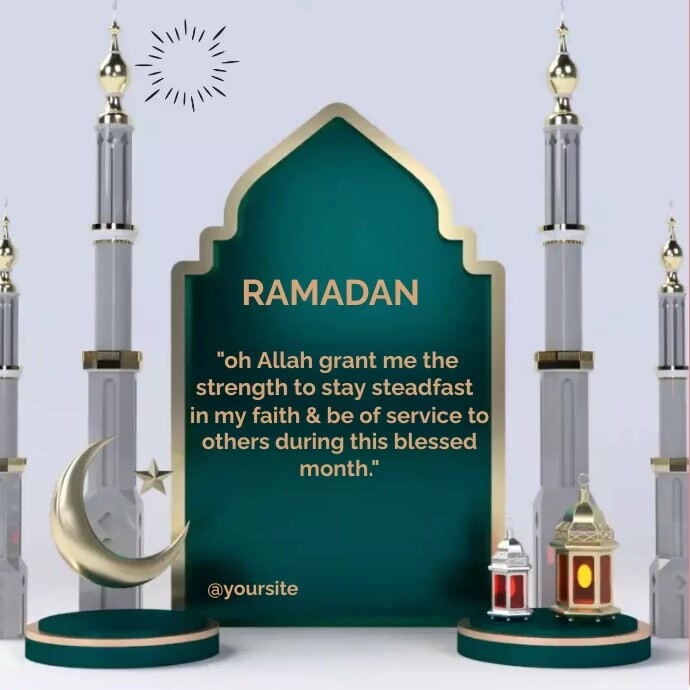 Ramadan Kareem Instagram post Templat | PosterMyWall