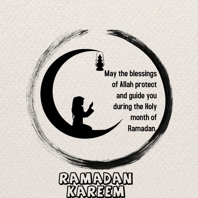 Ramadan Kareem prayer template design | PosterMyWall
