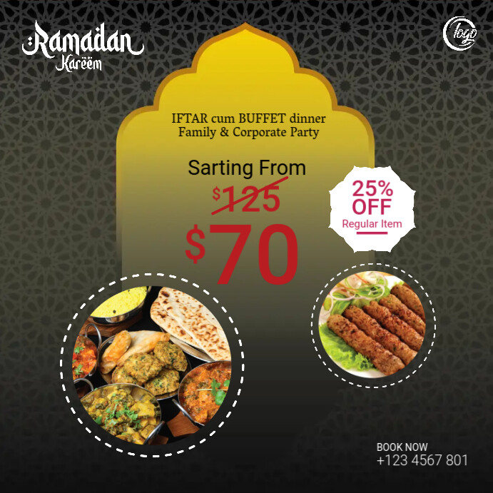 Ramadan Meal Offer Template | PosterMyWall