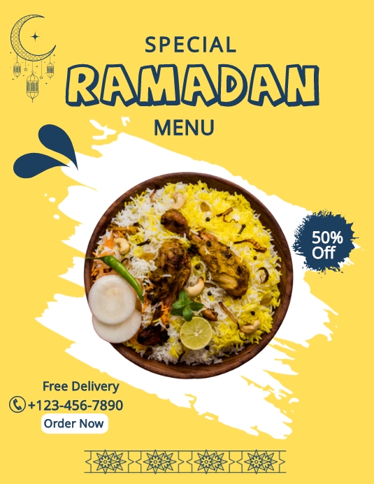 Ramadan Menu Template | PosterMyWall