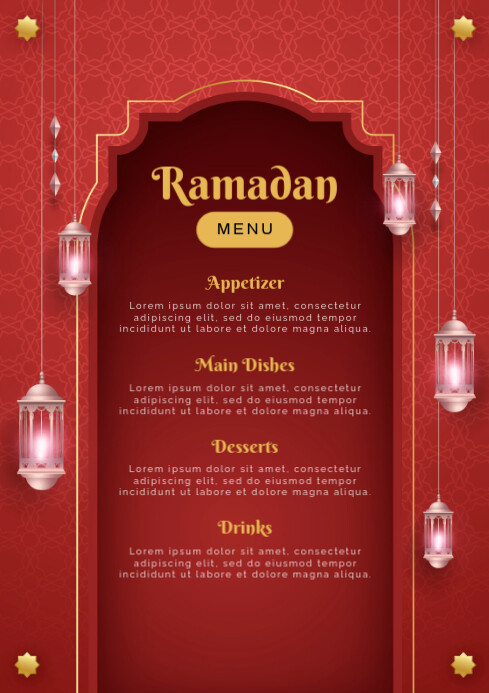 Copy of ramadan menu | PosterMyWall