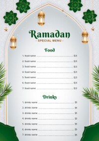 Ramadan Menu Template | PosterMyWall