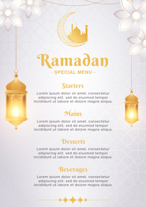 Copy of Ramadan Menu | PosterMyWall