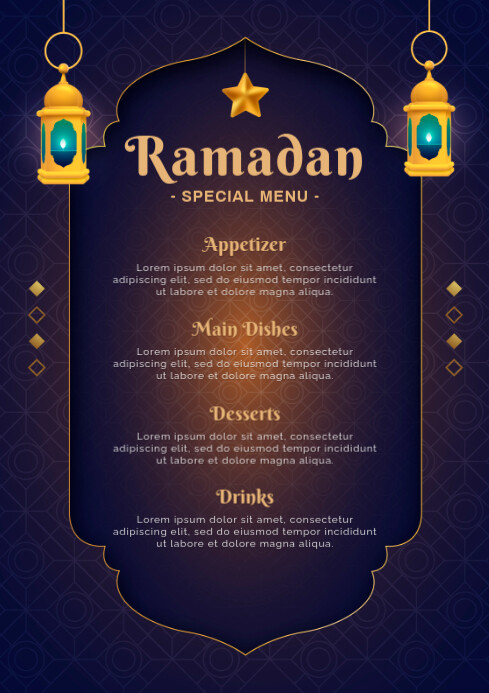 Copy of Ramadan Menu | PosterMyWall