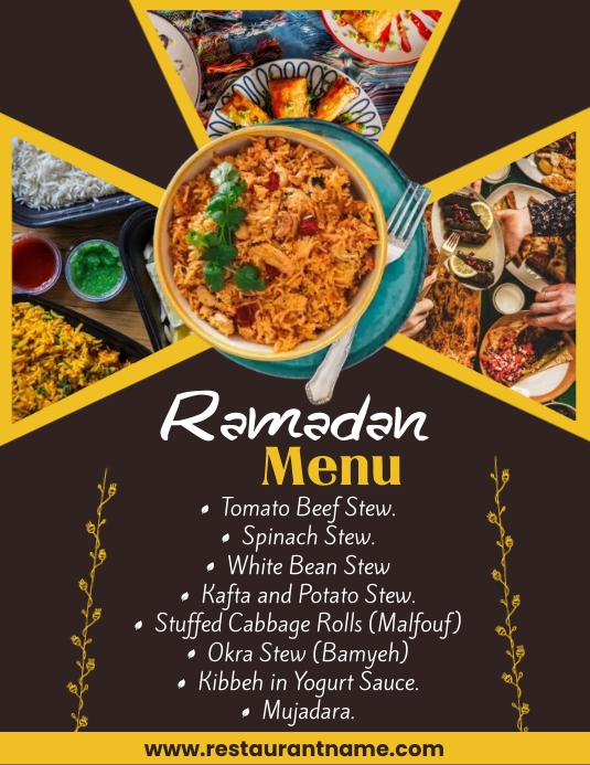 Ramadan Menu Template | PosterMyWall