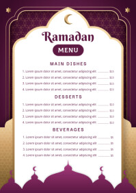 ramadan menu Template | PosterMyWall