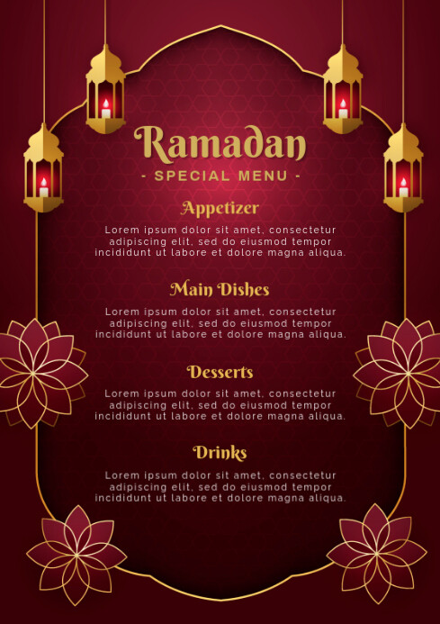 Copy of Ramadan Menu | PosterMyWall