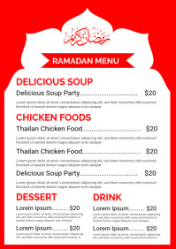 Ramadan Food Menu Template | PosterMyWall