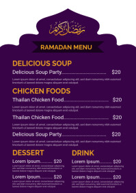 Ramadan Ifter Menu Template | PosterMyWall