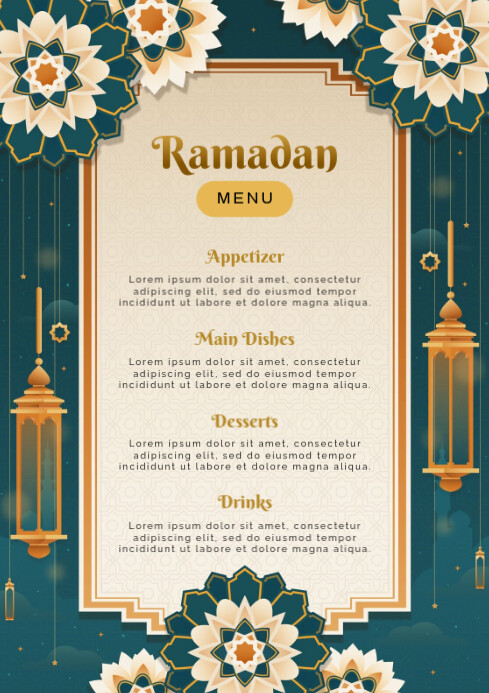Copy of Ramadan Menu | PosterMyWall