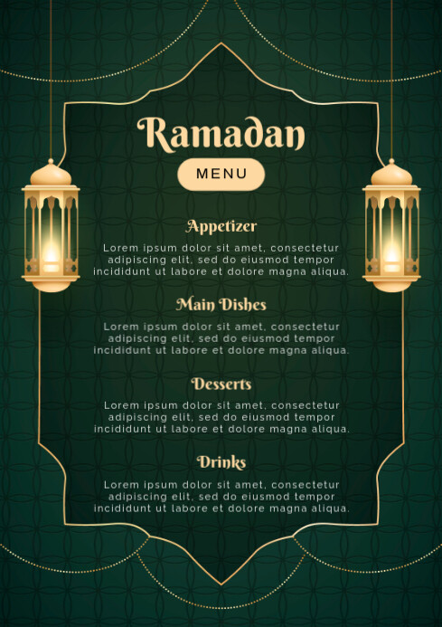 Copy of Ramadan Menu | PosterMyWall