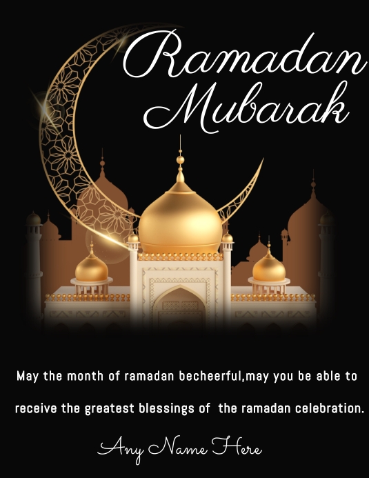 Copy of ramadan mubarak, ramazan flyer | PosterMyWall