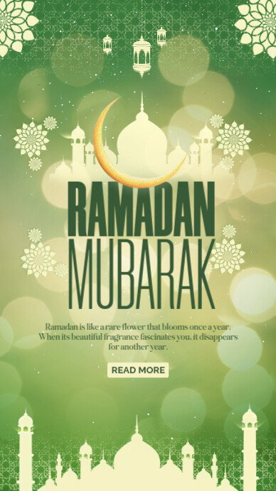 Ramadan Mubarak IG Story Template | PosterMyWall